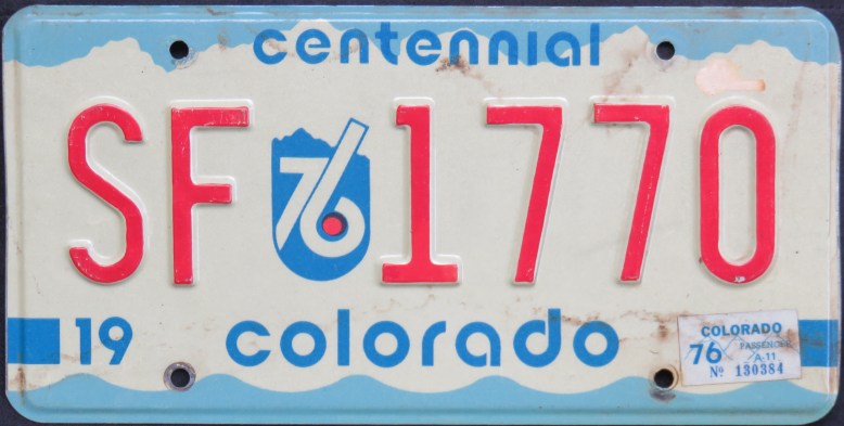 U.S. Bicentennial Plates – license plate room