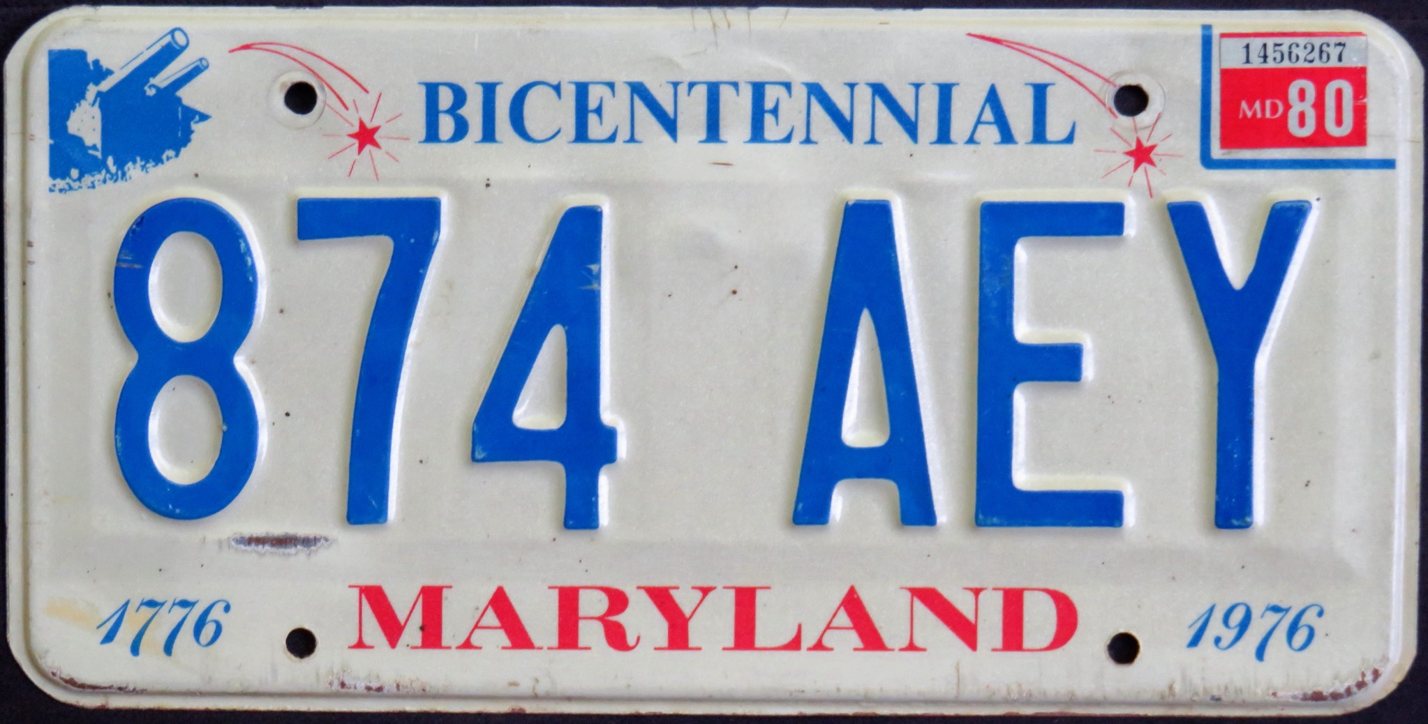U.S. Bicentennial Plates – license plate room