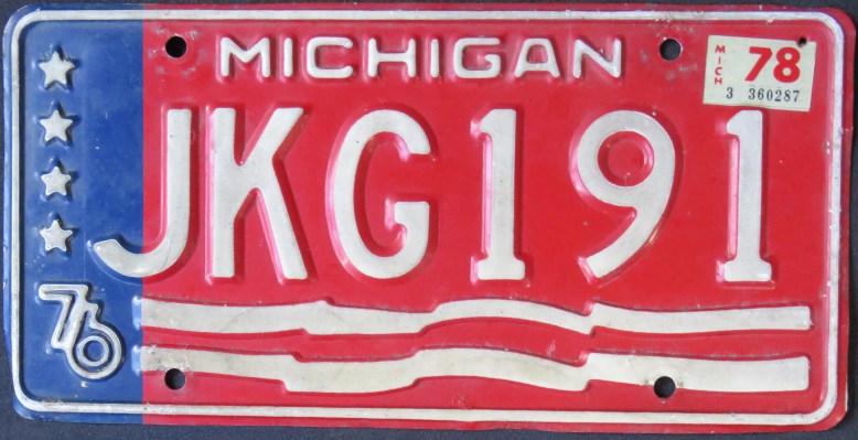 U.S. Bicentennial Plates – license plate room